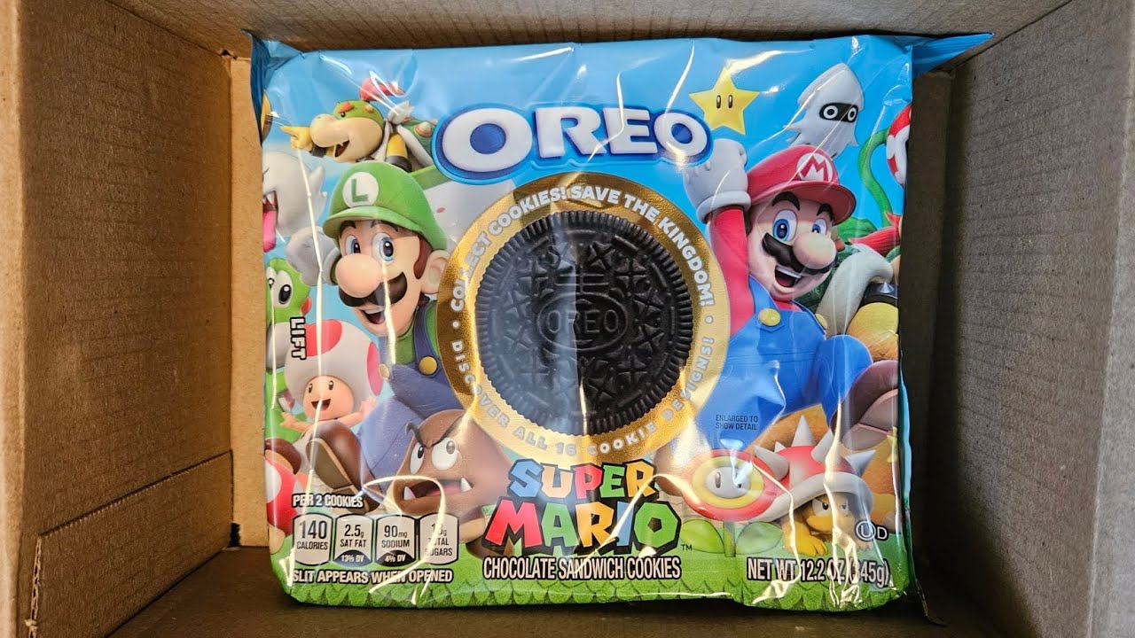 Super Mario Oreos unboxing - YouTube