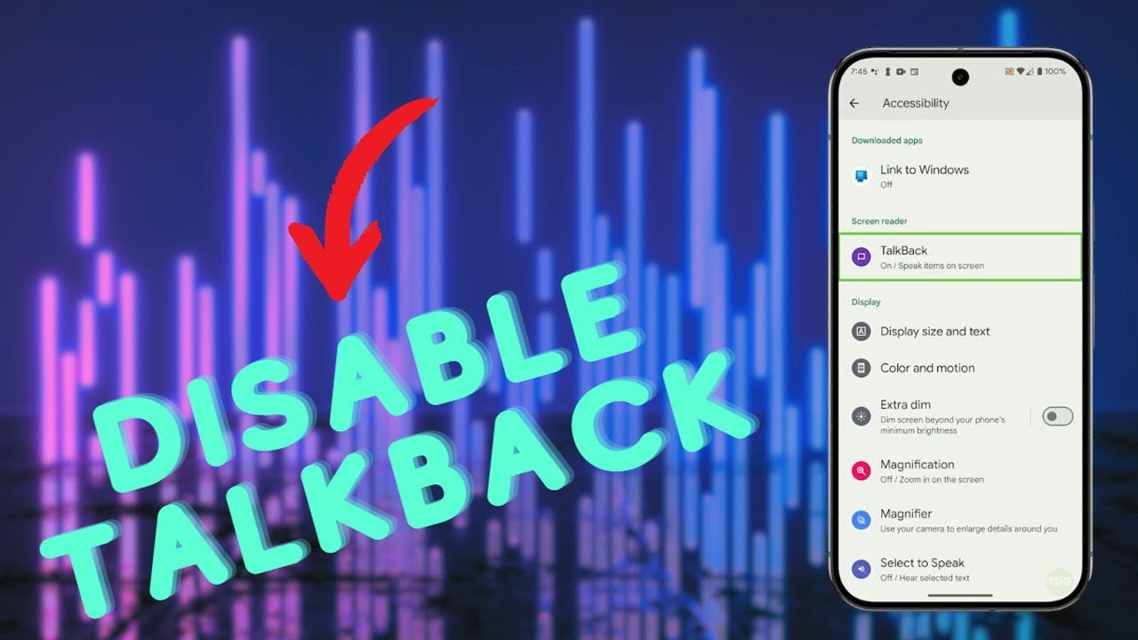 How To Disable TalkBack On Google Pixel 9 - YouTube