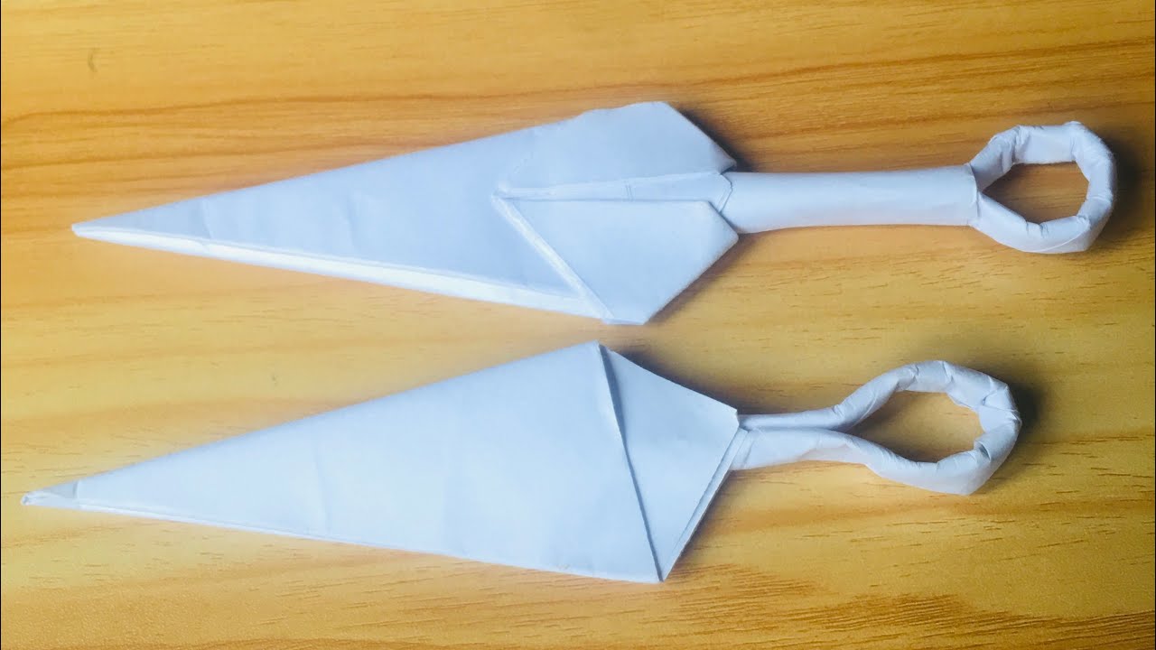 How to make origami kunai step by step based on viral videos and Naruto ...