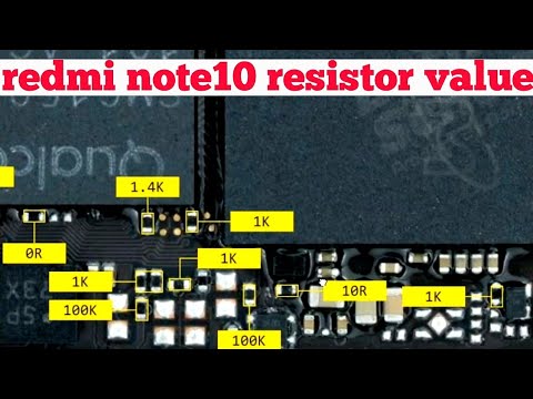 redmi note10 resistor value ! mi note10 resistence value - YouTube