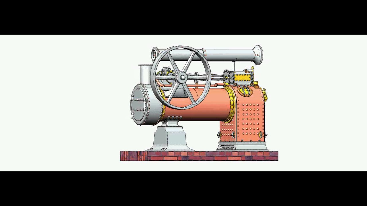 A MODEL OF A 10 HORSE POWER SEMI FIXED STEAM ENGINE 4 - YouTube