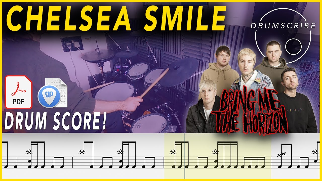 Chelsea Smile - Bring Me The Horizon | DRUM SCORE Sheet Music | #259 ...