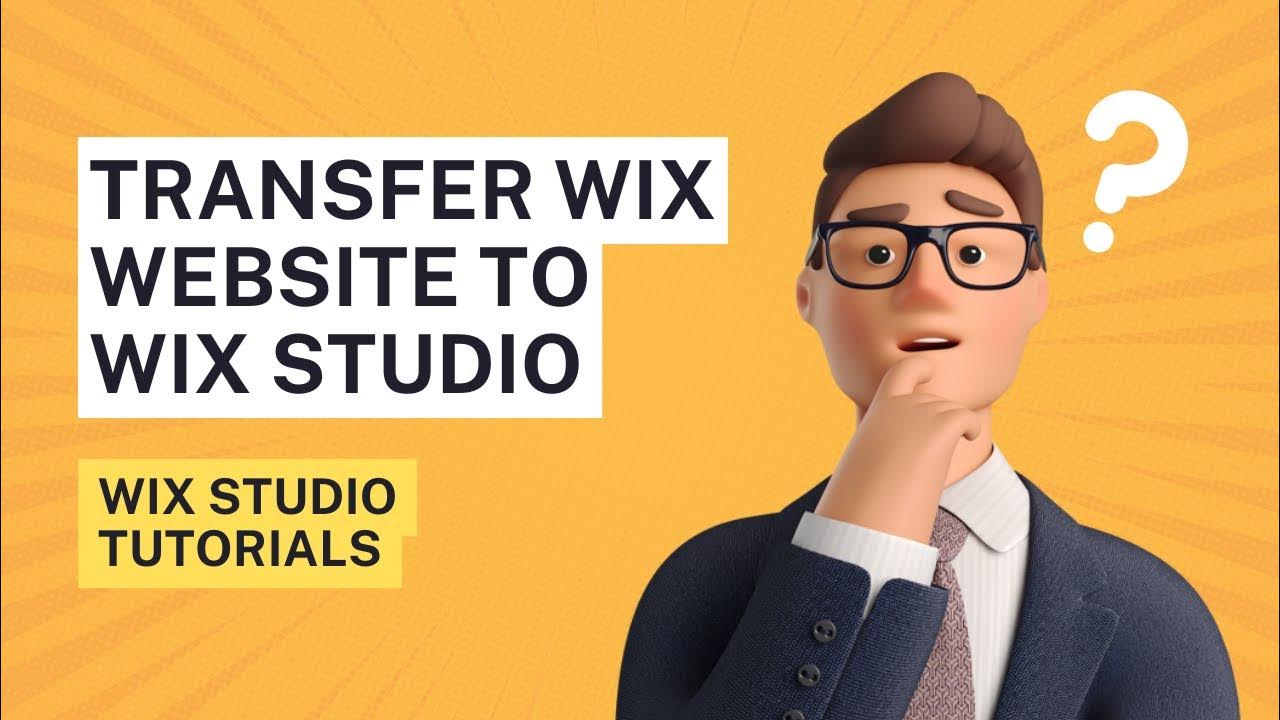 How to transfer Wix Website to Wix Studio - Wix Site Tutorial 2024 - YouTube