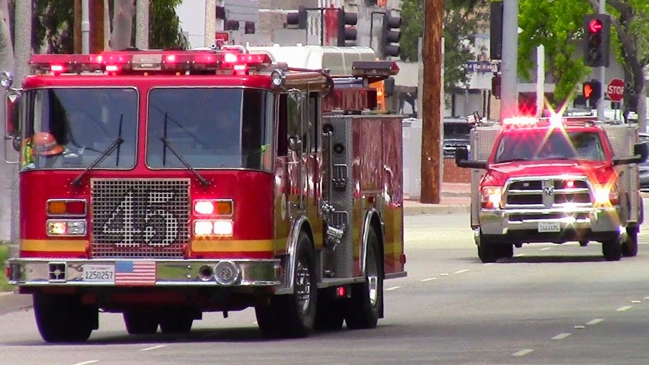 LACo.FD Engine & Squad 45 - YouTube