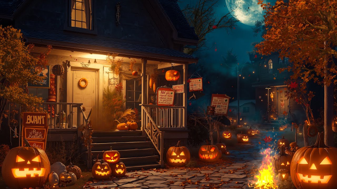 Halloween Night by the Fire – Spooky and Cozy at the Haunted House ...