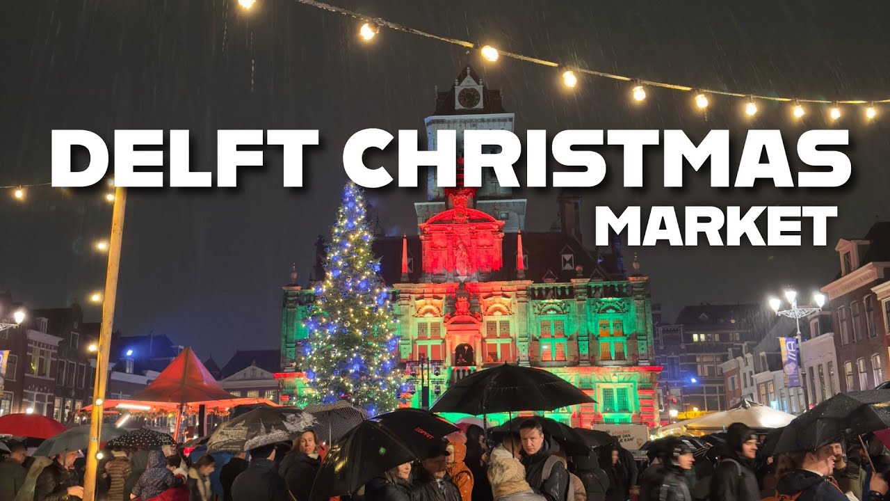 Delft Christmas Market 🎄 Netherlands 4K HDR Walking Tour - YouTube