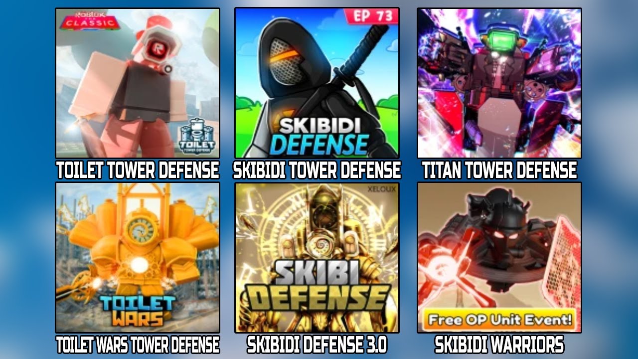 Roblox Toilet Tower Defense, Skibidi Tower Defense, Titan Tower Defense ...