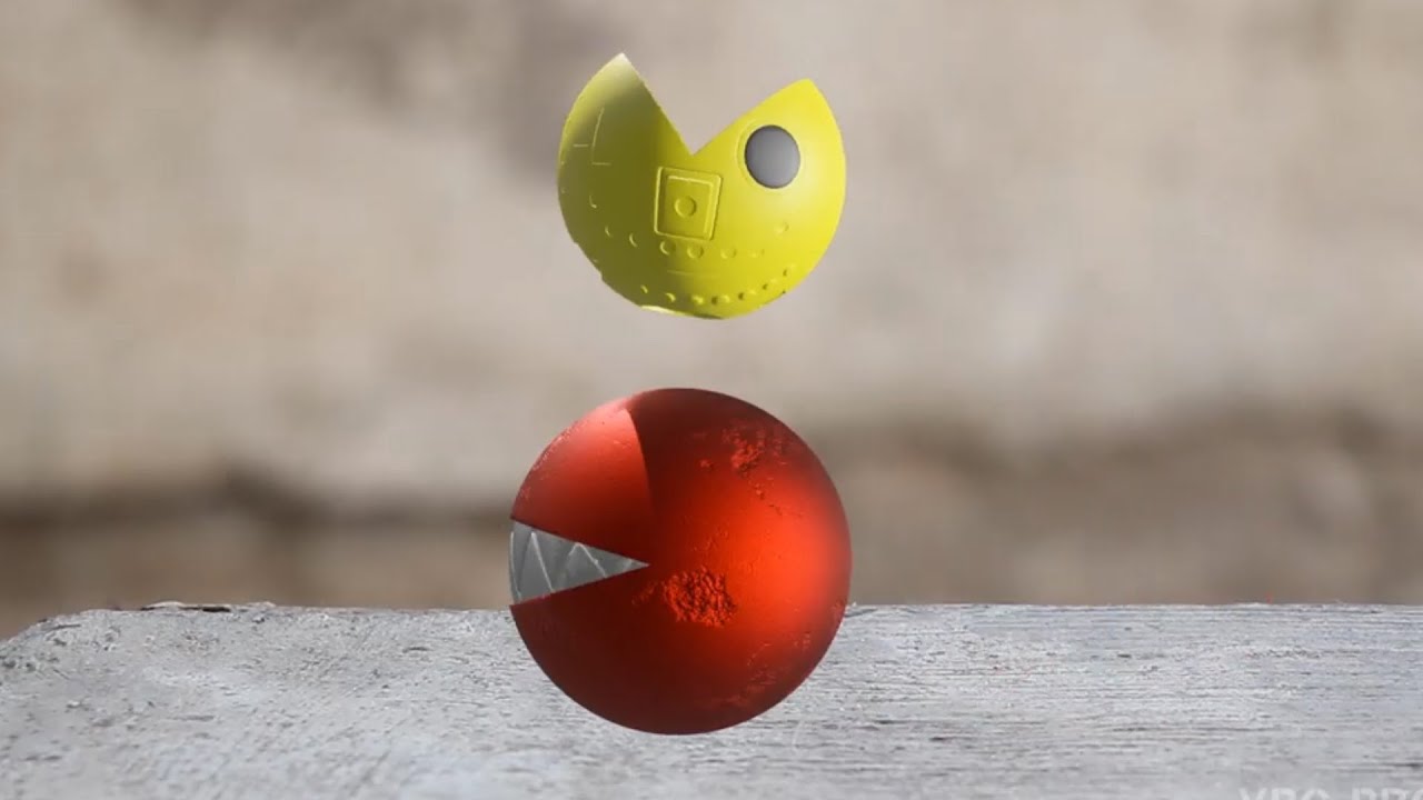 PacMan 3D Animations 2020 | Pacman in real life videos and 3D animation ...