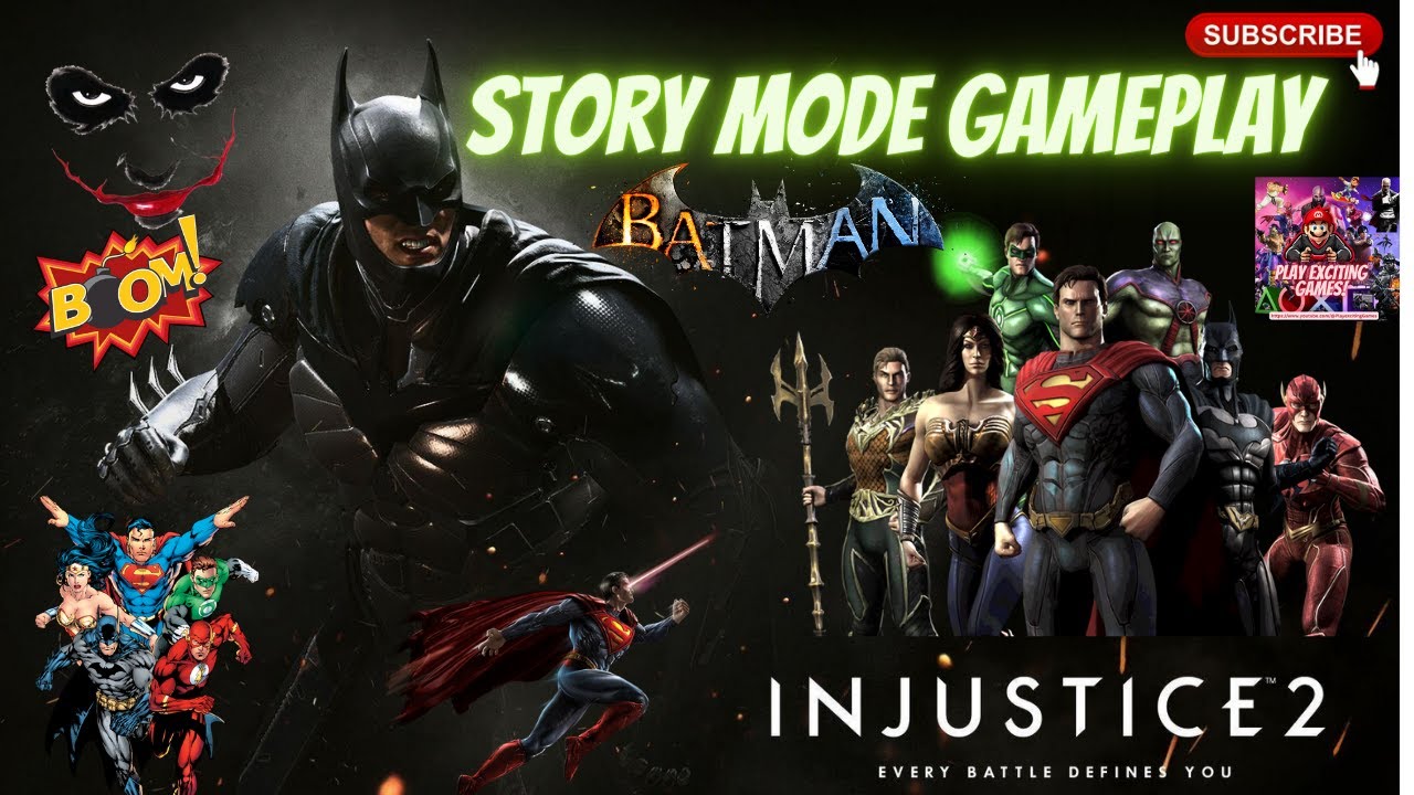Injustice 2 gameplay || Batman || wonder woman || Superman || story ...