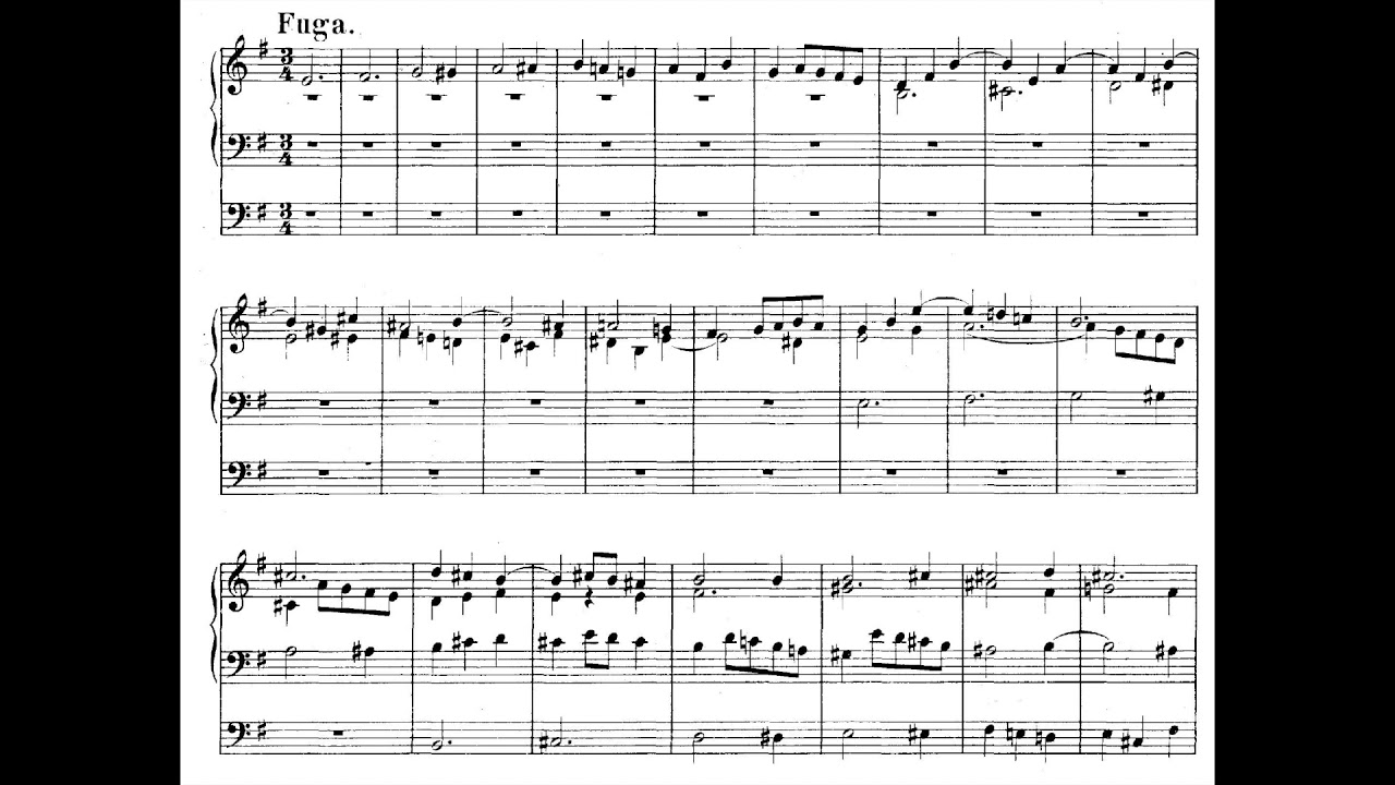 Bach - Prelude and Fugue in E minor, BWV 555 - YouTube