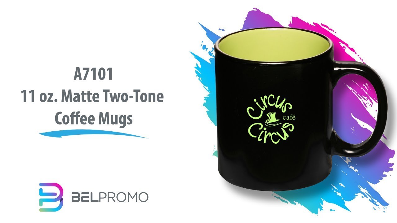 A7101 | Wholesale 11 oz. Matte Two-Tone Coffee Mugs - YouTube