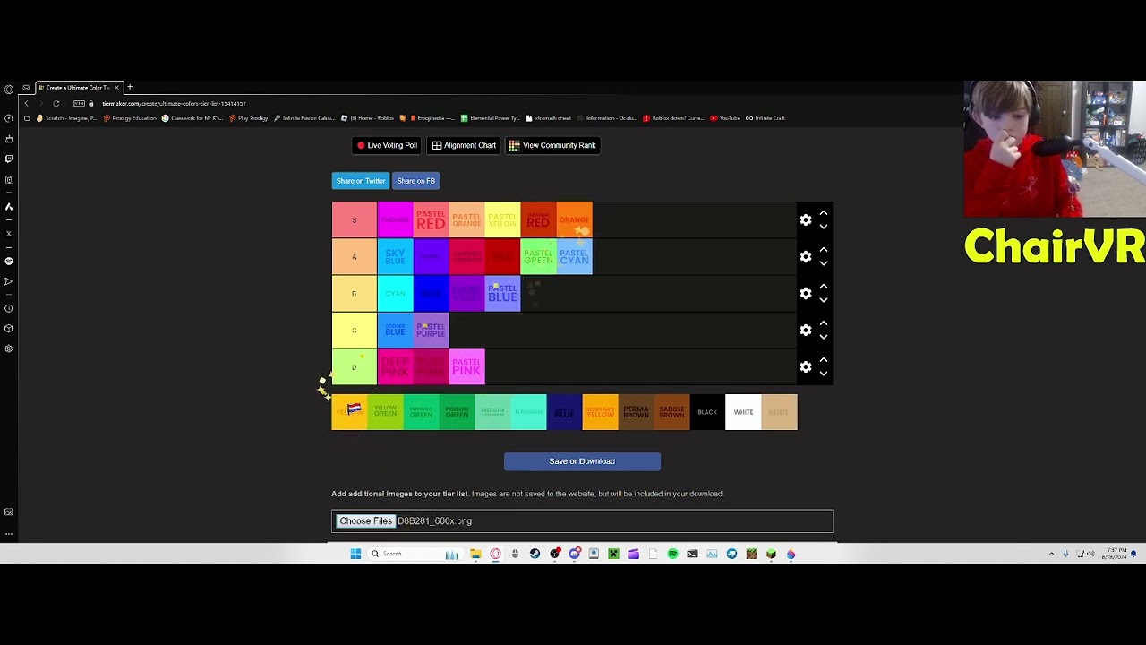 Color tier list - YouTube