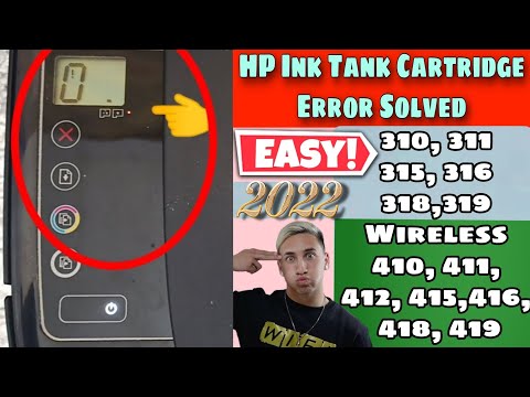 HP Ink Tank Cartridge Error (All) || HP Printer light blinking || hp ...