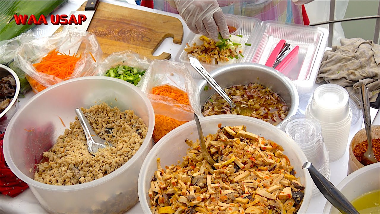 Bean sprout Fresh Spring rolls | Street Food - YouTube