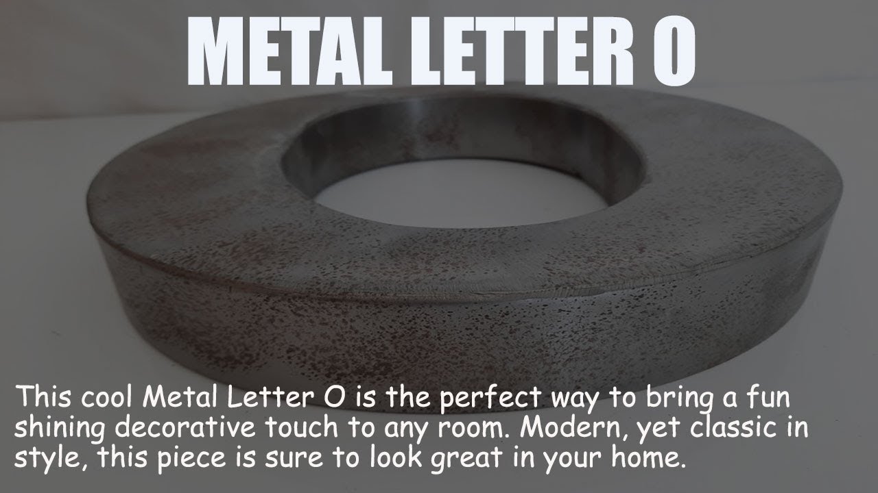Cool Metal Letter O | Make a Lasting Impression | Get Yours Now! - YouTube