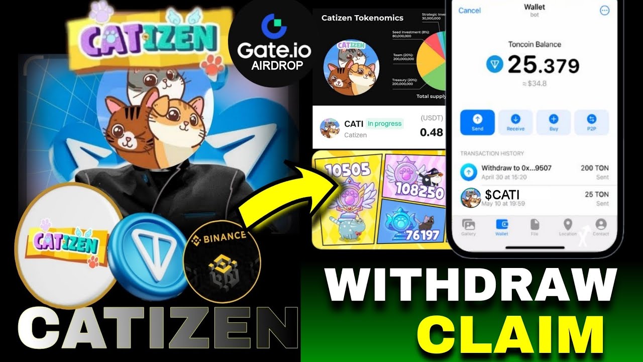 Catizen Airdrop Withdrawal | Catizen Airdrop Claim | Catizen Airdrop ...