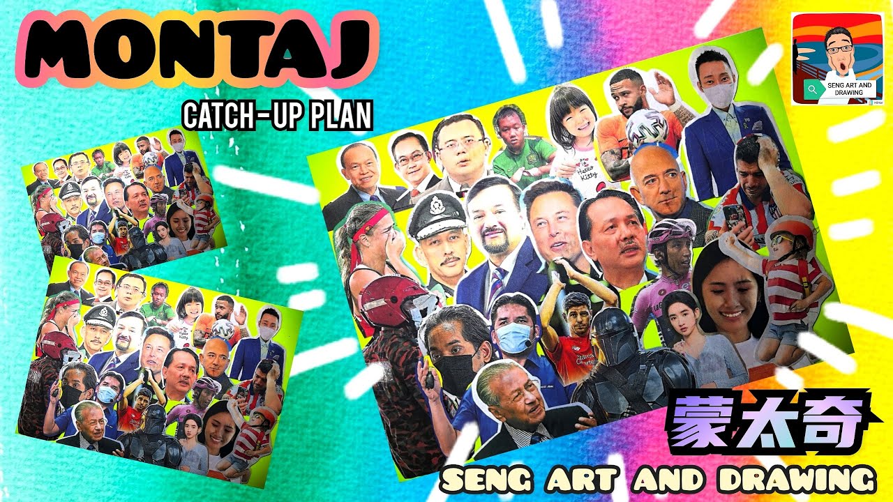 TEKNIK MONTAJ 🌟 蒙太奇 🌟 montage art ideas 🌟 catch up plan psv - YouTube