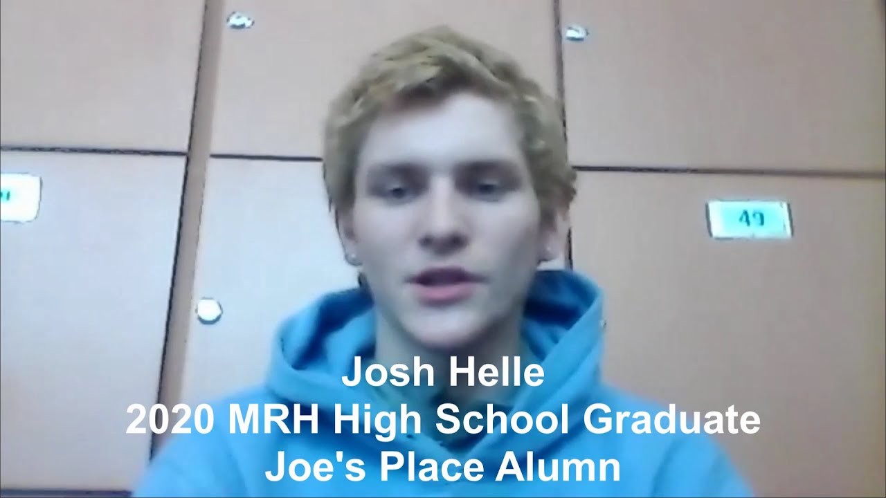 Josh Helle - 2020 High School Graduate & Joe's Place Alumni - YouTube