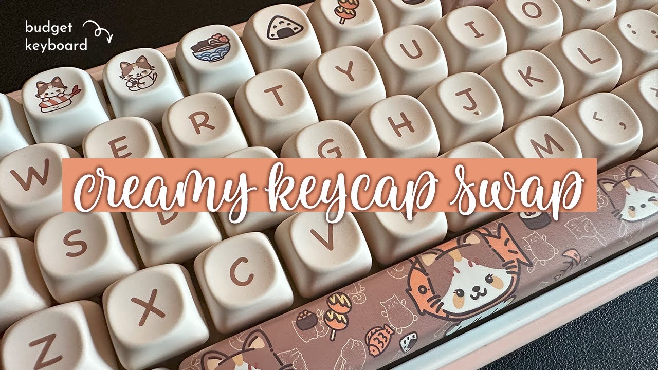 creamy keycap swap! - YouTube