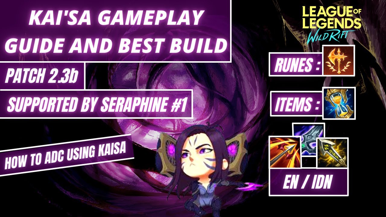 KAISA WILD RIFT BEST BUILD | LOL WILD RIFT KAISA GUIDE | GAMEPLAY KAISA ...