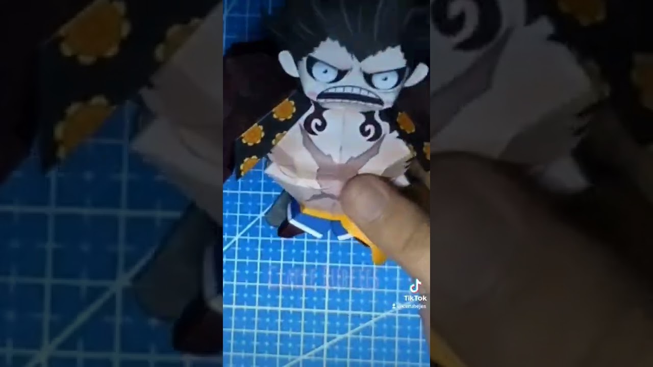 Luffy 4th Gear Chibi Papercraft ️ #shorts #papercraft #onepiece - YouTube