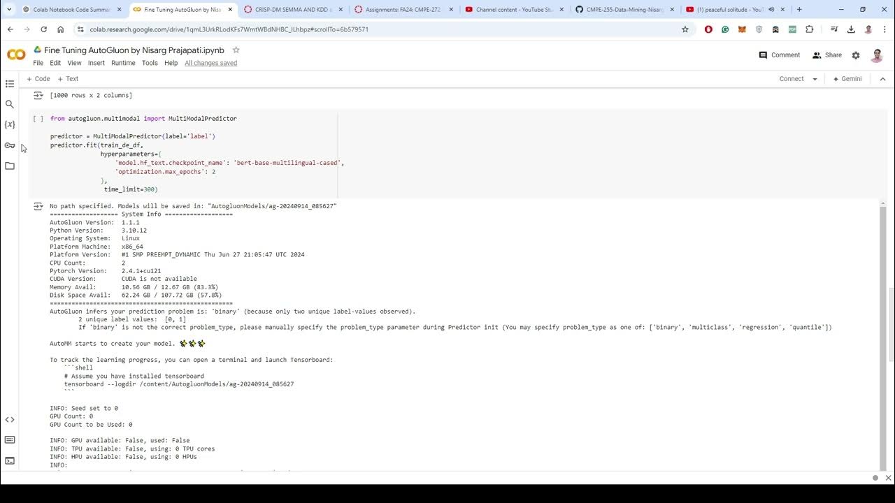 Fine Tuning AutoGluon by Nisarg Prajapati - YouTube