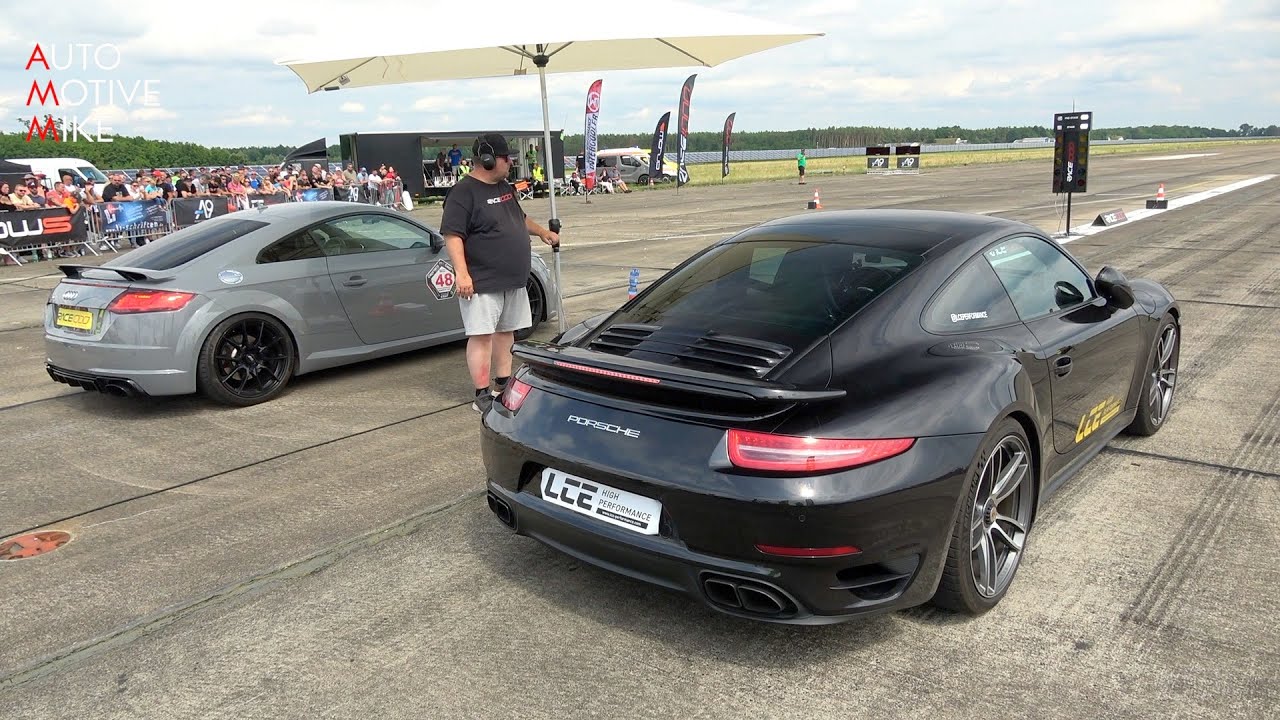 800HP LCE Performance Porsche 991 Turbo S vs 800HP Audi TTRS - YouTube