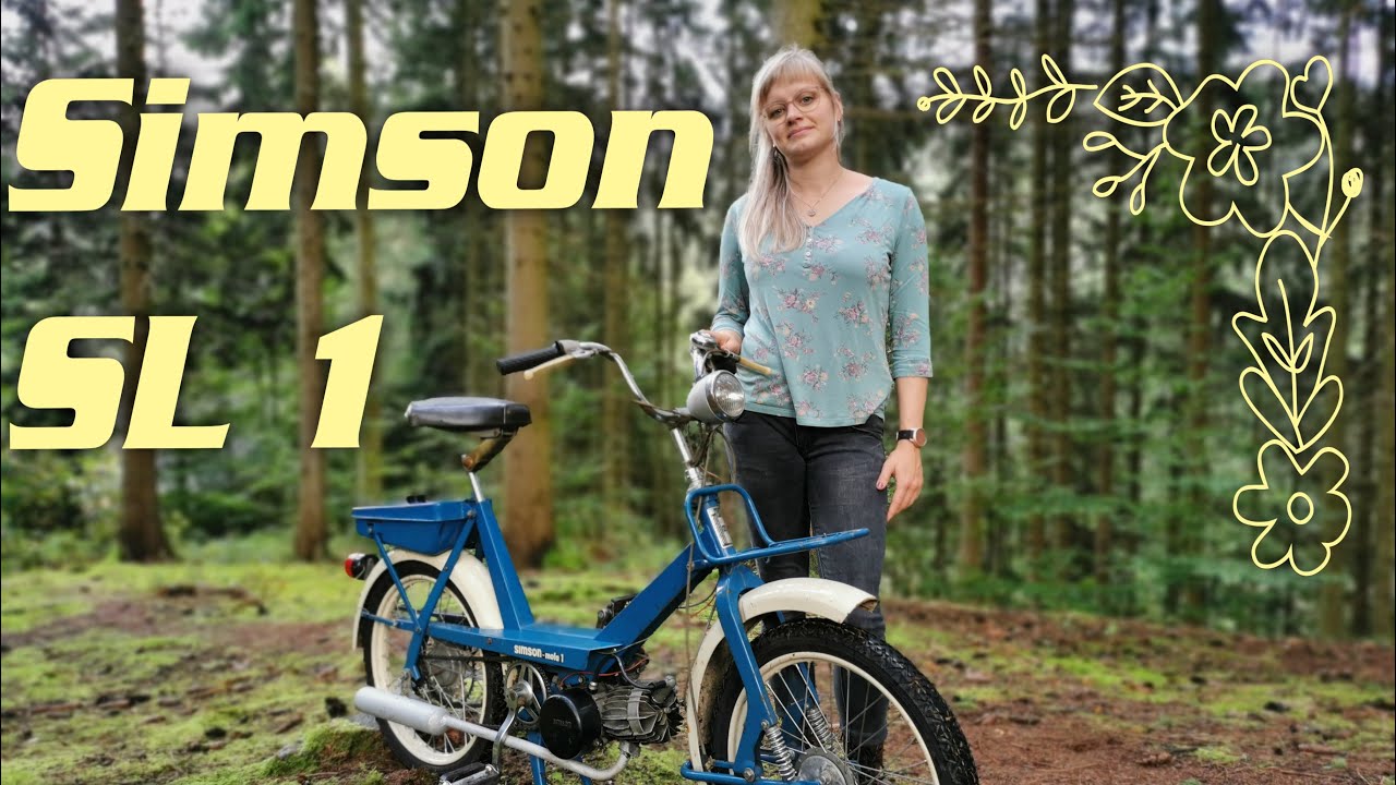 Simson Mofa SL1S 1971 DDR Vorstellung DETAILS Probefahrt Sound ...