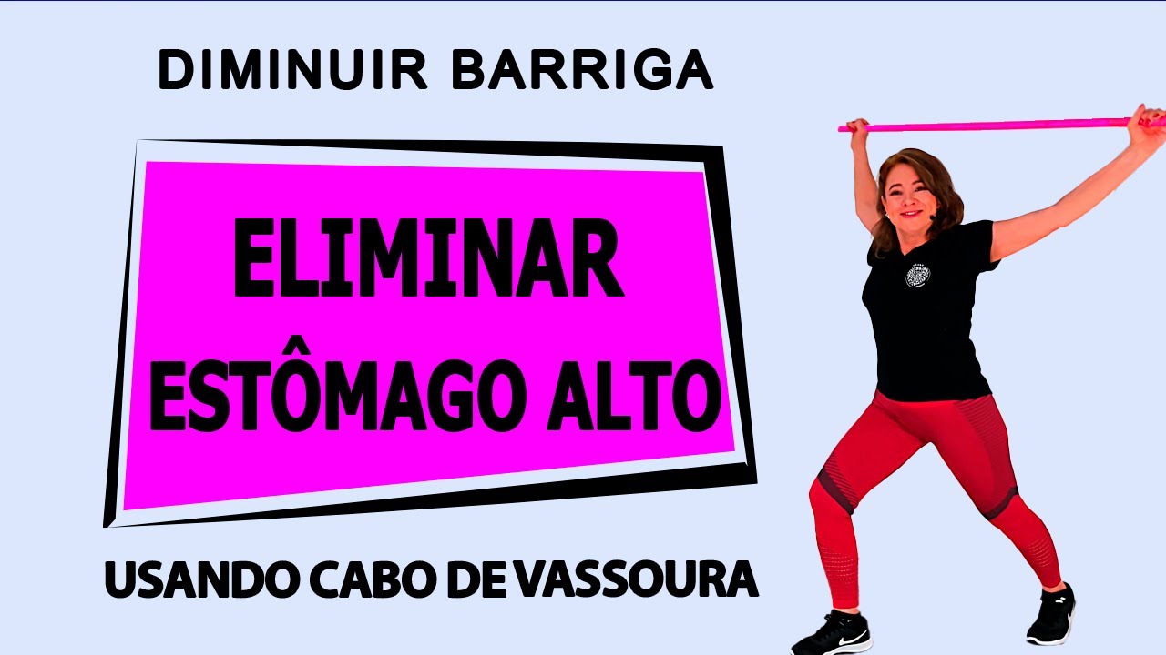 🔥 Derreta Gordura e Diminua a Barriga Alta com Cabo de Vassoura! 💪 ...