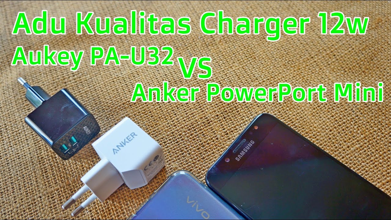 Compare Adapter Charger 12w Dual Port | Anker Powerport Mini VS Aukey ...