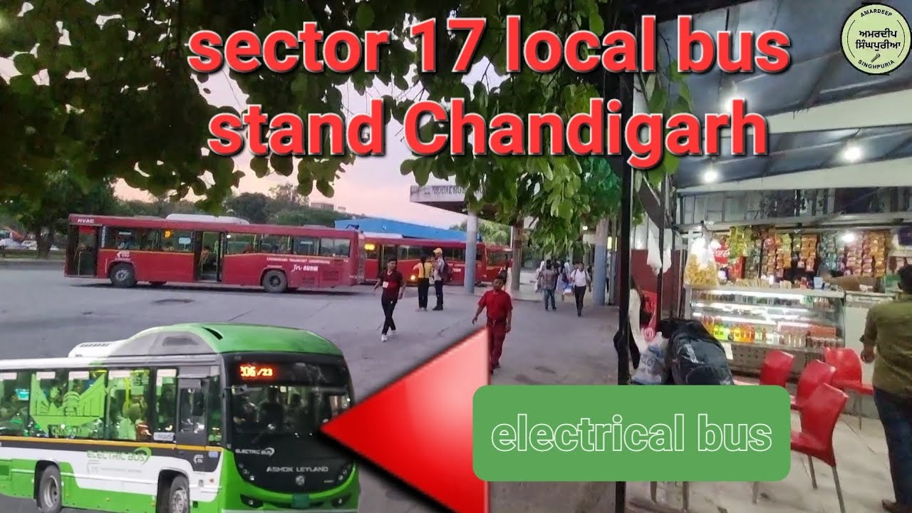 sector 17 local bus stand Chandigarh vlog - YouTube
