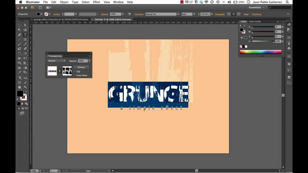 How to Create a Grunge Effect in Illustrator CS6 Part 3 | BlueMelon ...