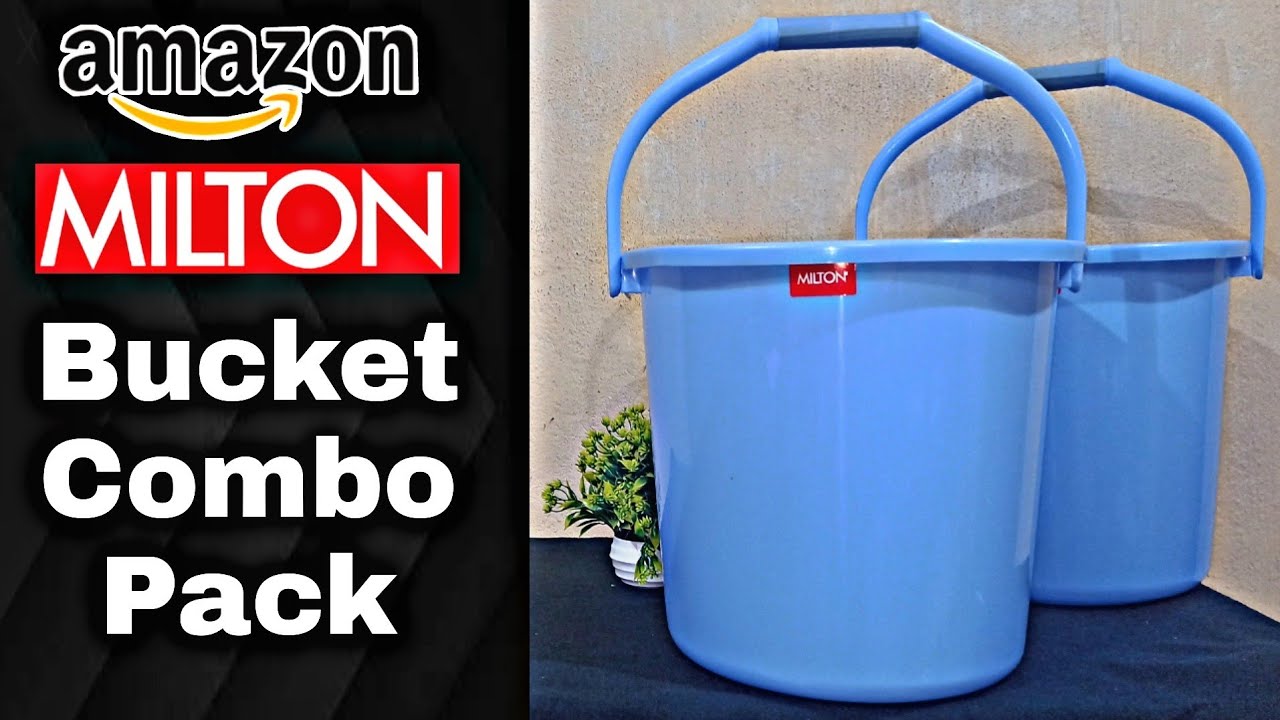 Milton 25L Buckets Unboxing / Amazon / Combo Pack / Best Plastic Bucket ...
