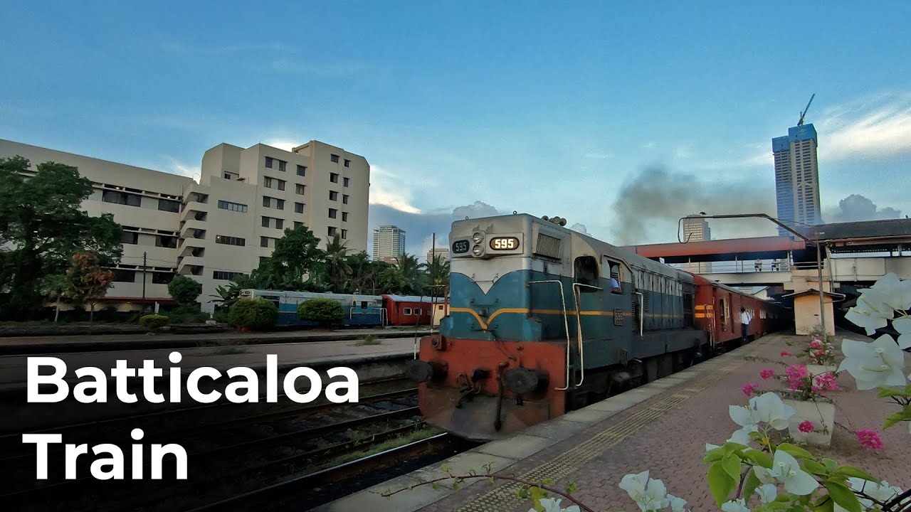 Batticaloa Train with Canadian Class M2 Departing Fort Railway Station ...