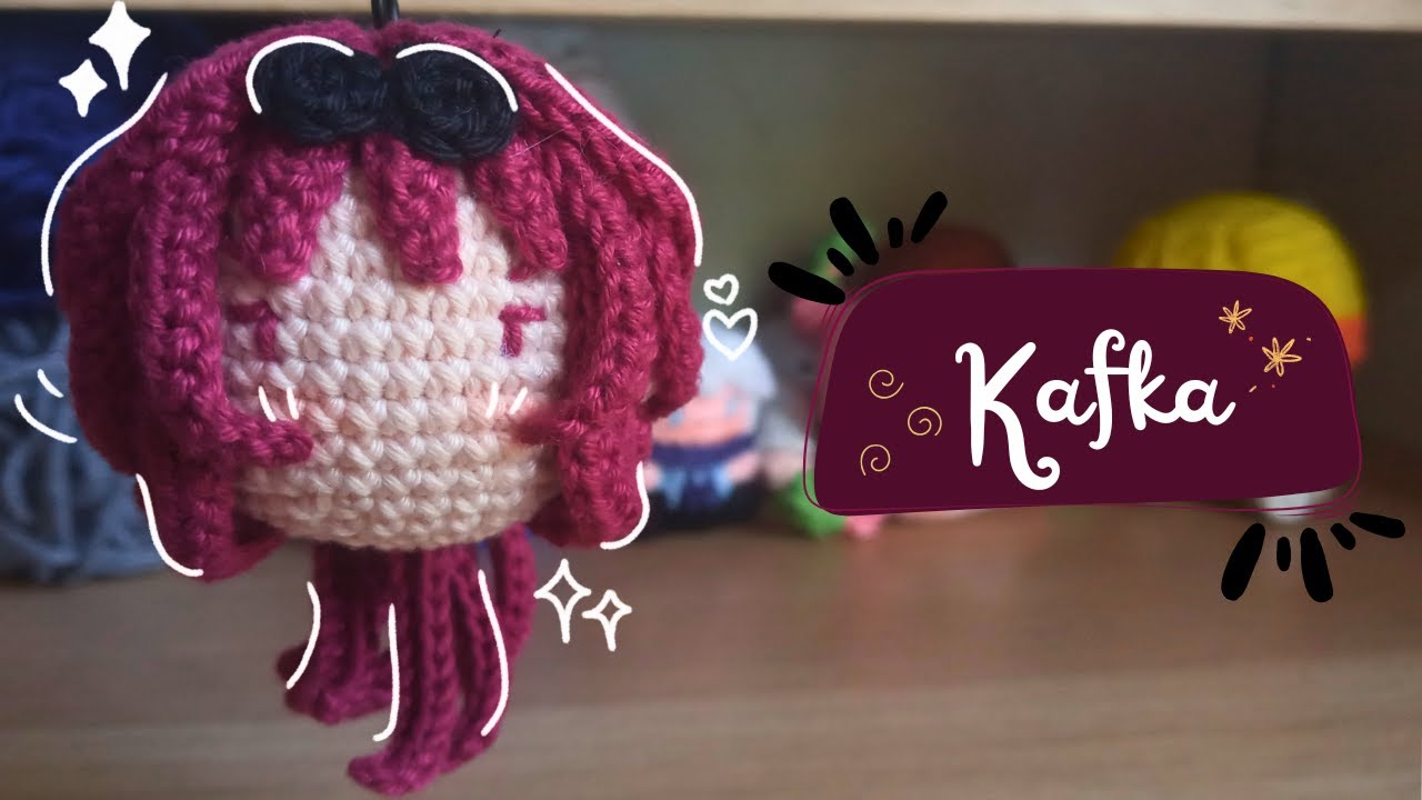 How to Crochet Kafka Crochet Head Keychain | Honkai: Star Rail DIY ...