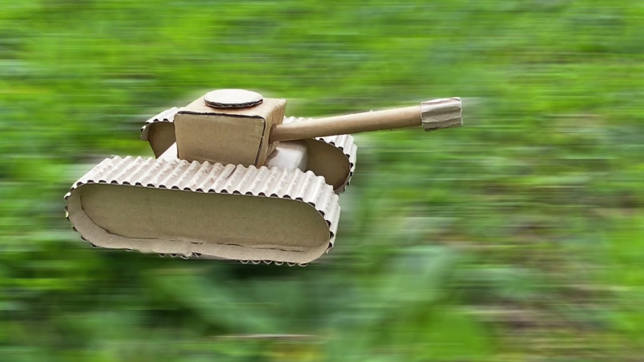 Make a Cardboard Tank FAST with These Step ! - YouTube
