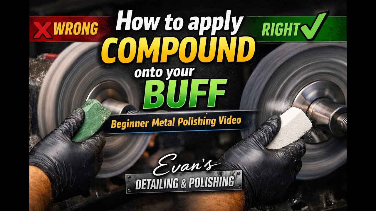 How to apply compound onto your buff. Beginner metal polishing video ...