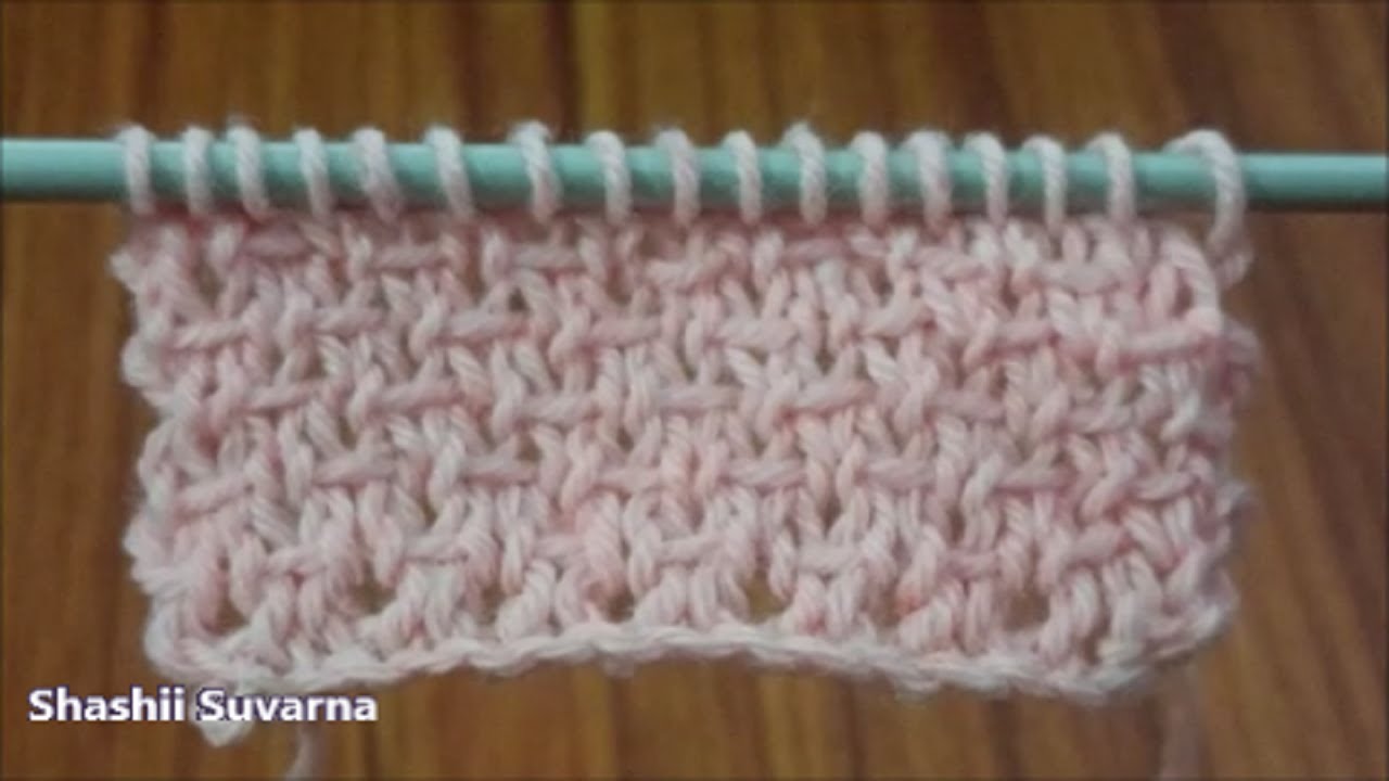 Woven Stitch knitting tutorial for beginners - YouTube