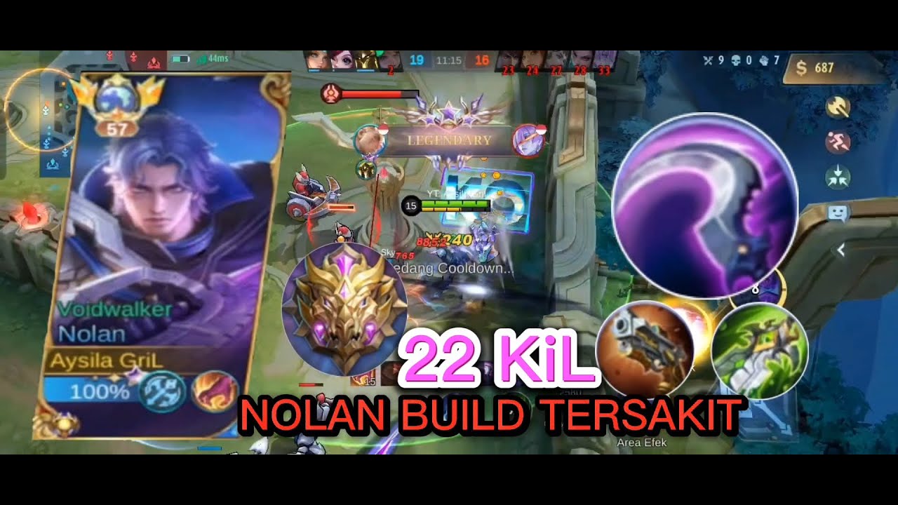 NEW HERO NOLAN BUILD PALING SAKIT 1HIT MOBILE LEGENDS - YouTube