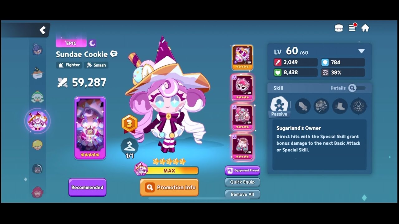 CookieRun:TOA Max Rank, Weapon & Artifact Sundae Cookie - YouTube