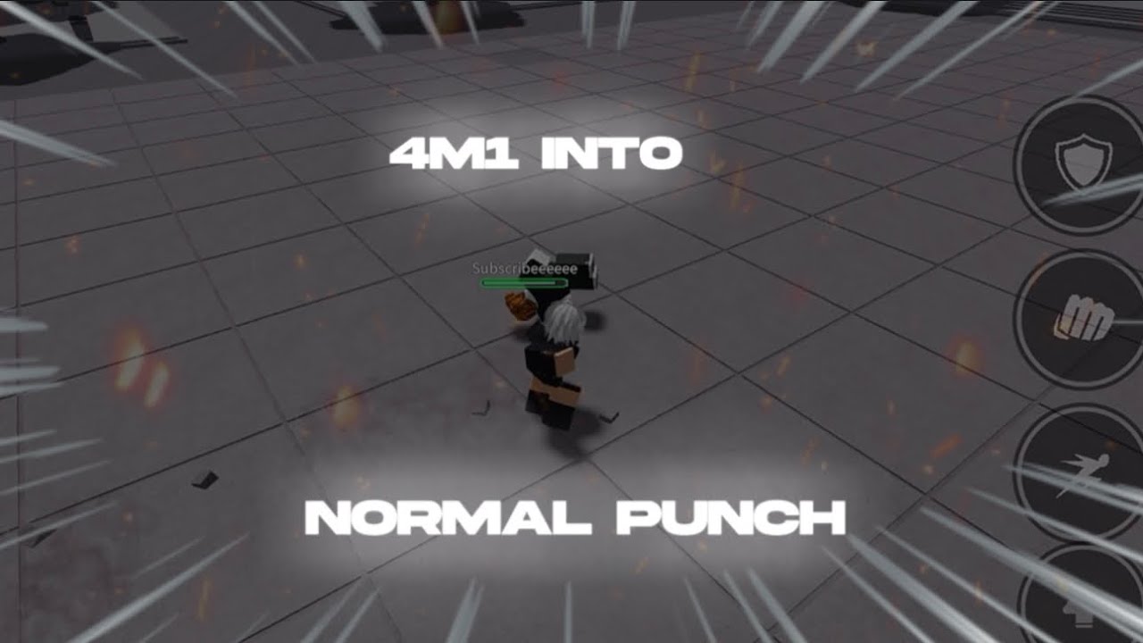 4m1 into normal punch tutorial on mobile || tsbg - YouTube