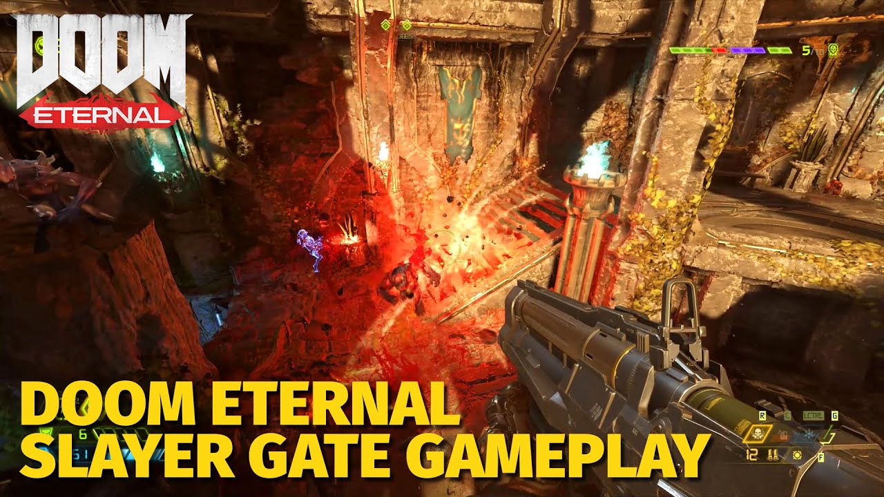 DOOM ETERNAL - Slayer Gate Gameplay on PC (Ultra-Violence) - YouTube