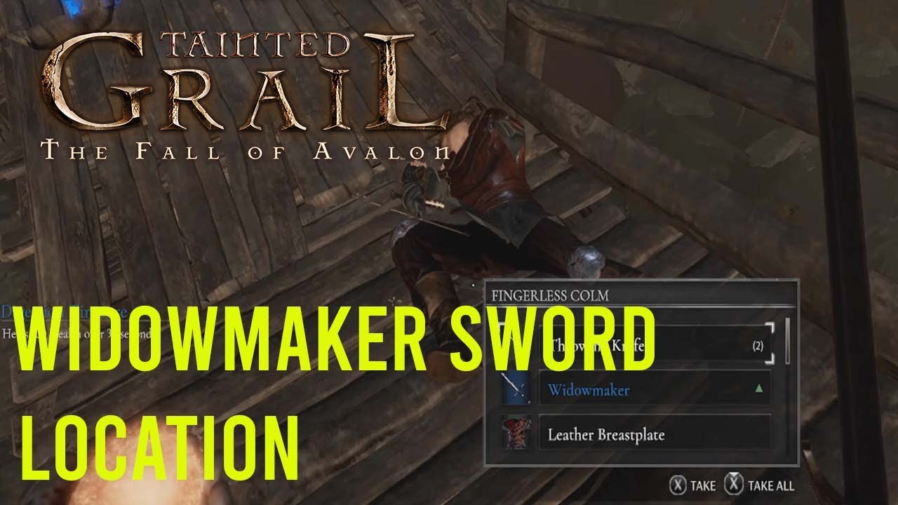 Tainted Grail The Fall of Avalon How to get the Widowmaker Sword - YouTube