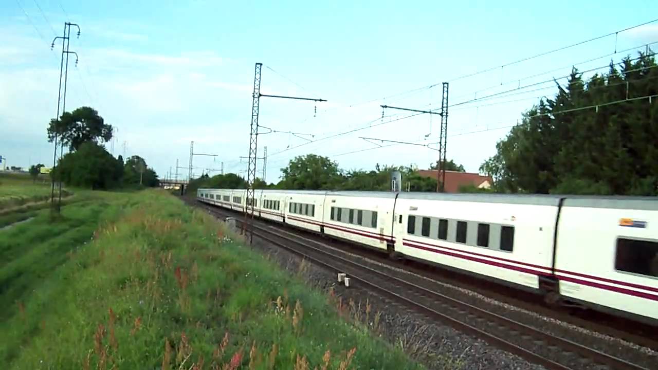 Talgo Pendular Francisco de Goya between Paris and Madrid - YouTube