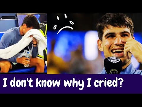 Carlos Alcaraz opens up on crying after the loss to Novak Djokovic in ...