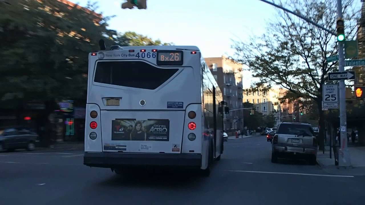 MTA New York City Bus Orion VII NG HEV 4066 on the Bx26 - YouTube
