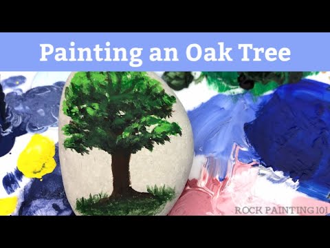 How to Paint an Oak Tree - Acrylic Painting Tutorial for Beginners ...