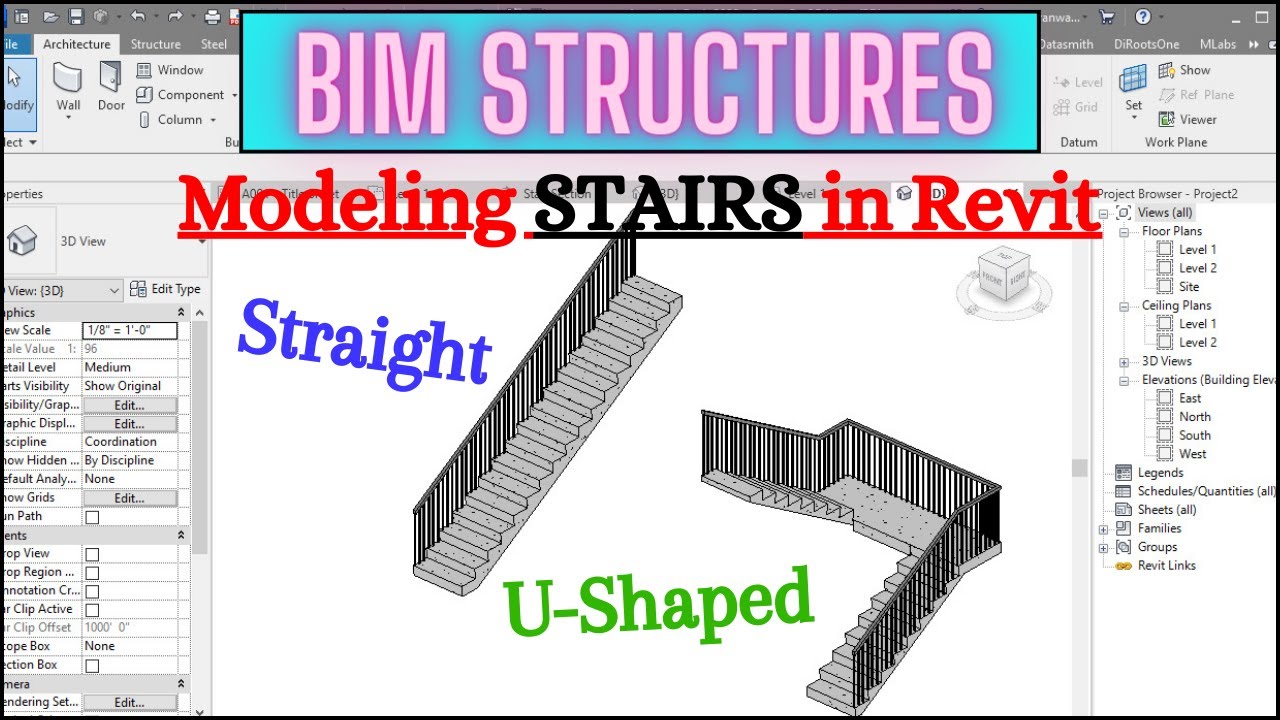 Making Stairs in REVIT (Part-I) | Revit tutorials - YouTube