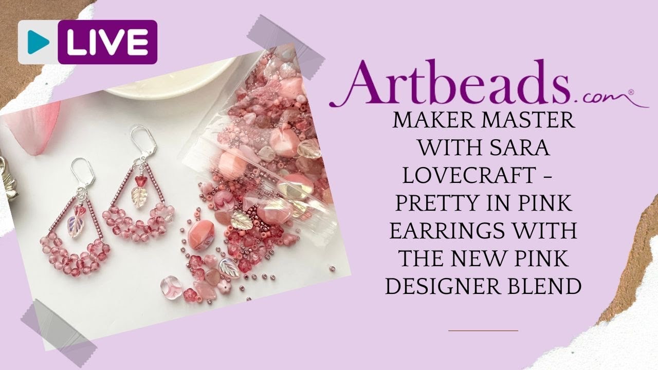 Maker Master with Sara Lovecraft Feat: "Pretty in Pink DIY Earrings ...