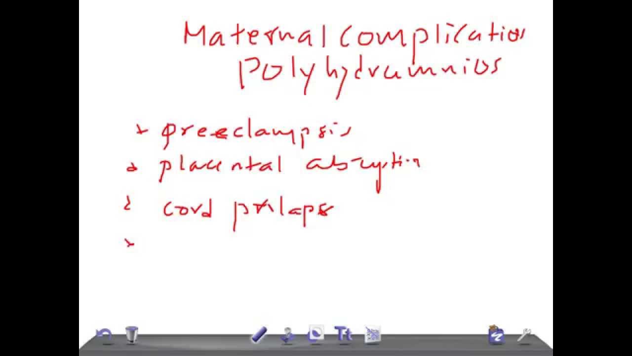 QUICK OBGYN: Maternal complications of Polyhydramnios - YouTube